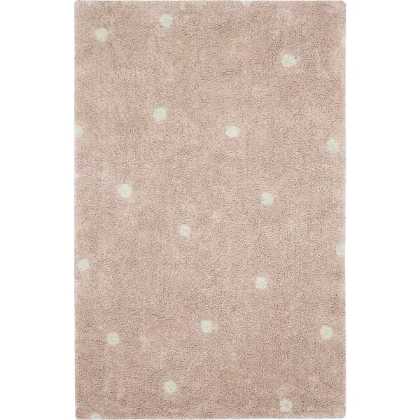 LORENA CANALS Washable Rug Mini Dot - Rose/ Natural