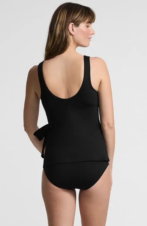 LANDS' END D-cup Tankini Top - Black