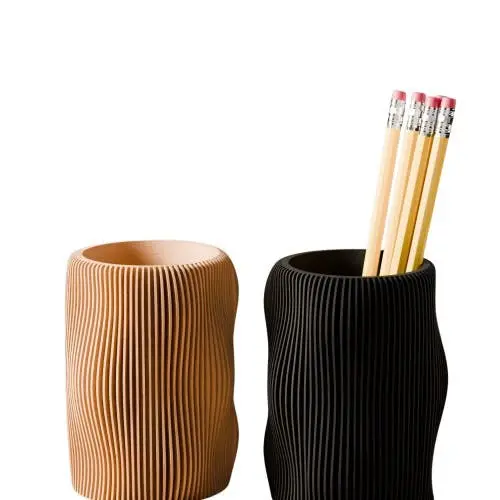MODERNIZED POTTERY Bubbly Pencil Holder - Midnight Black