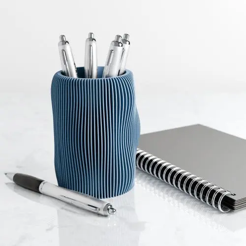 MODERNIZED POTTERY Bubbly Pencil Holder - Muted Blue