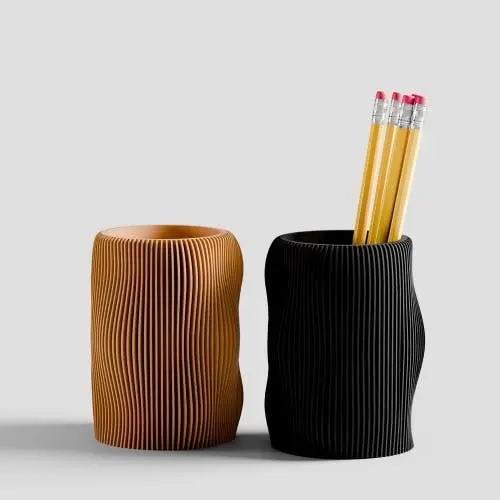 MODERNIZED POTTERY Bubbly Pencil Holder - Terracotta