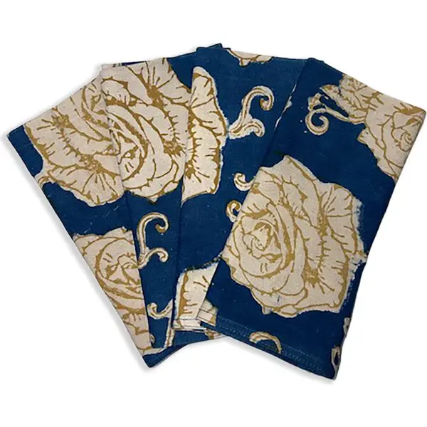 ICHCHA Organic Cotton Napkinsset Of 4 - Rose Gold