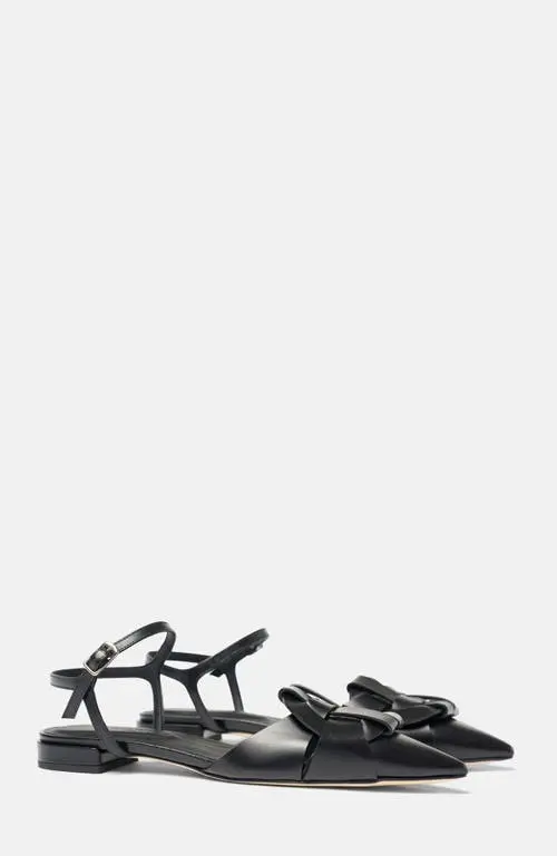 SCAROSSO Amanda Ballerinas - Black - Calf