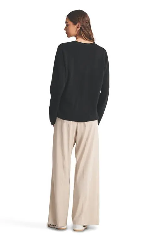 Naadam Signature Cashmere Boxy Cardigan - Black