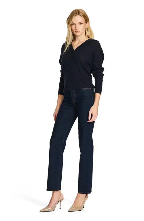 Naadam Featherweight Cashmere Polo Sweater - Navy