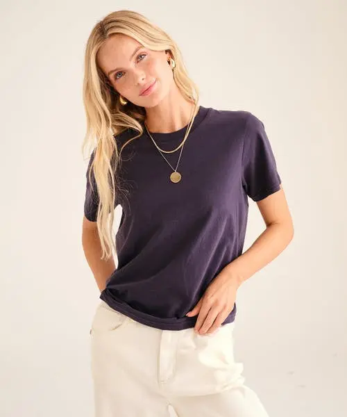 Naadam The Classic Tee - Navy