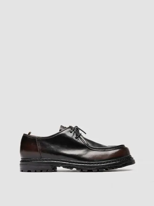 Officine Creative Volcov 009 Leather Derby Shoes - Green