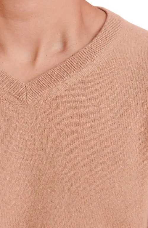 Naadam Cashmere V-neck Sweater - Camel