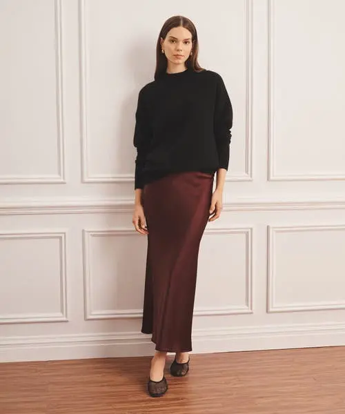 Naadam Luxe Cashmere Oversized Crewneck Sweater - Black