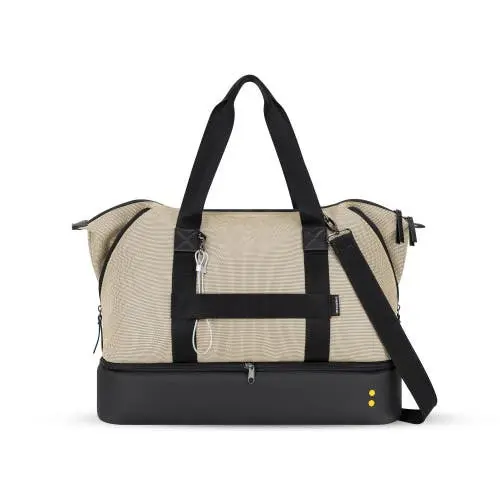 SHERPANI Boston Anti-theft Expandable Weekender Duffle Bag With Removable Compartment - Straw