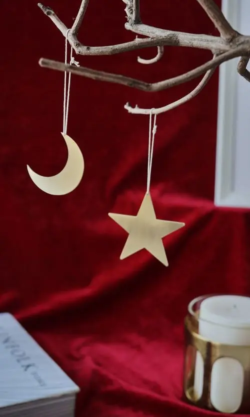 FLECK S/5 Crescent Moon And Star Ornament