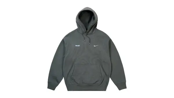 PALACE X Nike Font Swoosh Hoodie - Charcoal