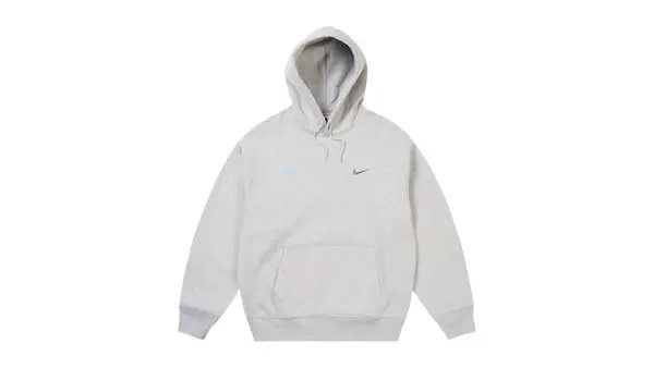 PALACE X Nike Font Swoosh Hoodie - Grey Marl
