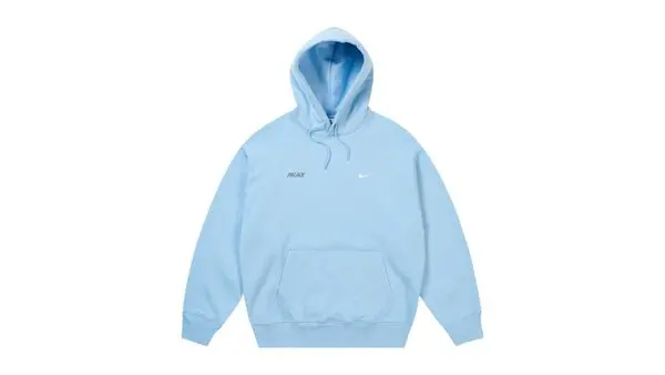 PALACE X Nike Font Swoosh Hoodie - Sky Blue