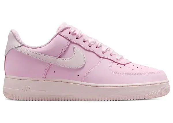 Nike Air Force 1 Low Retro Premium Ribbon Lace Sneakers - Pink Foam/pearl Pink