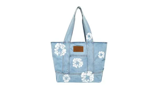 DENIM TEARS Cotton Wreath Denim Tote - Bag