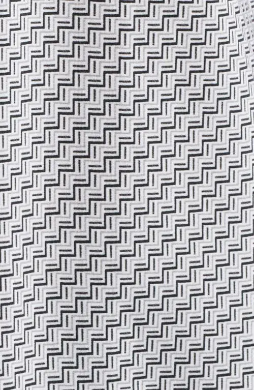 Bugatchi Devon Ooohcotton® Geometric Print Long Sleeve Button-up Shirt - Platinum