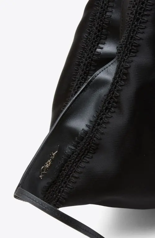 3.1 Phillip Lim Luna Structured Satin Medium Bag - Black