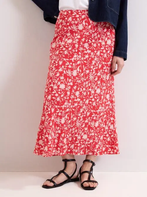 PHASE EIGHT Floral High-rise Midi Skirt