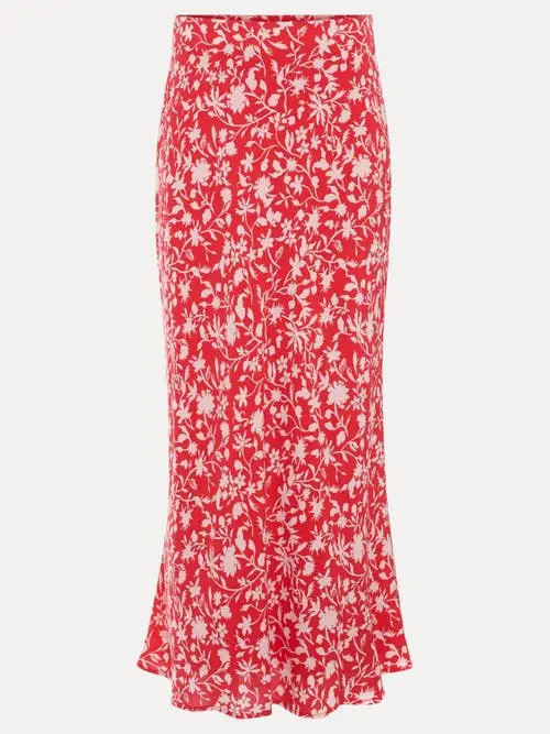 PHASE EIGHT Floral High-rise Midi Skirt