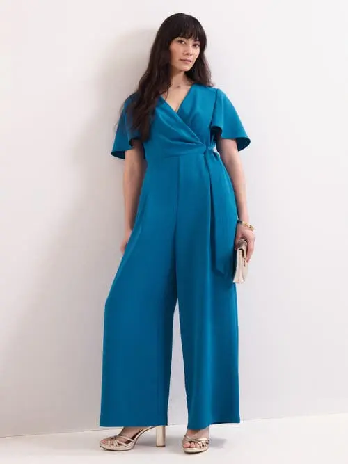 PHASE EIGHT Julissa V-neck Jumpsuit - Blue