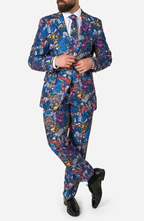 Opposuits X Transformers Slim Fit Two-piece Suit & Tie Set