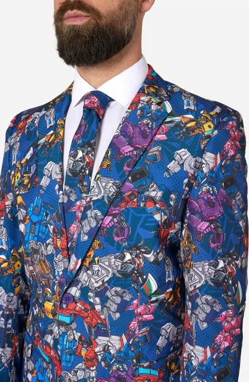 Opposuits X Transformers Slim Fit Two-piece Suit & Tie Set