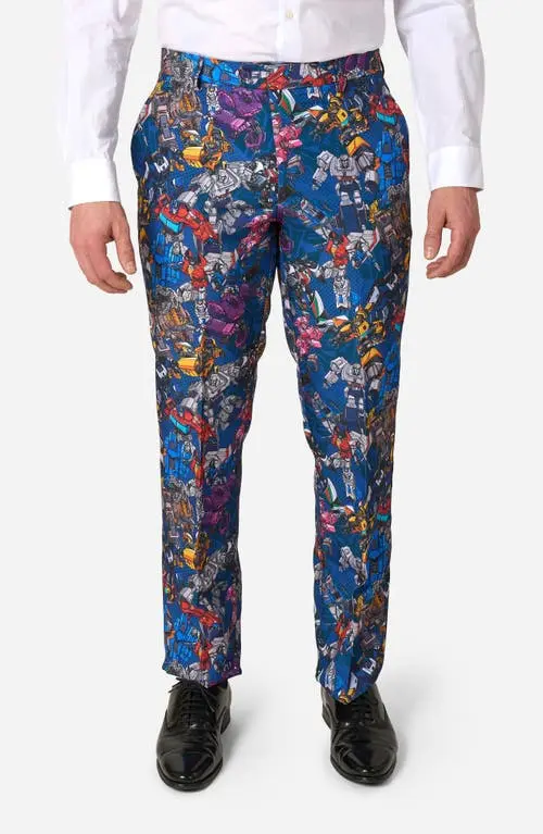 Opposuits X Transformers Slim Fit Two-piece Suit & Tie Set - Blue Multi