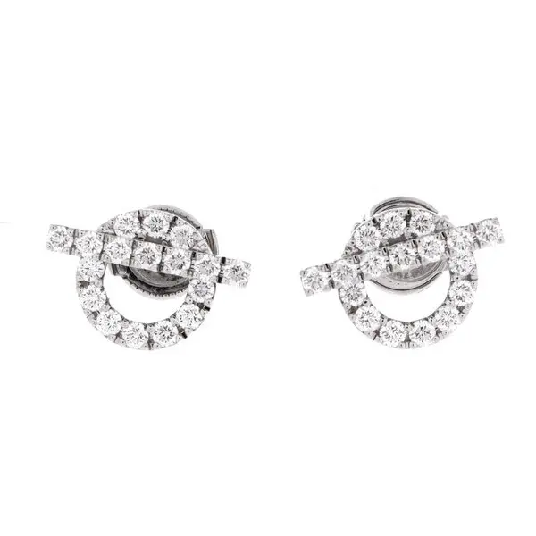 Hermès Finesse Stud Earrings 18k And Diamonds - White Gold