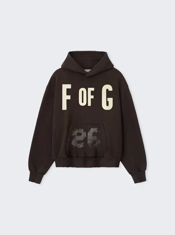 Fear Of God Classic Fit Half Raglan Hoodie - Brown