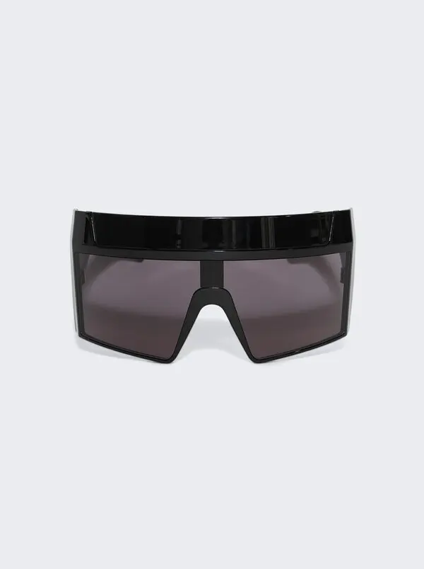 Rick Owens Rev Shiny Shield Sunglasses - Black