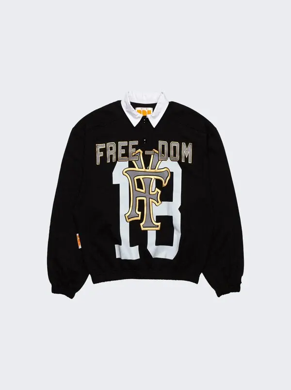 PDF CHANNEL Polo Sweater - Black