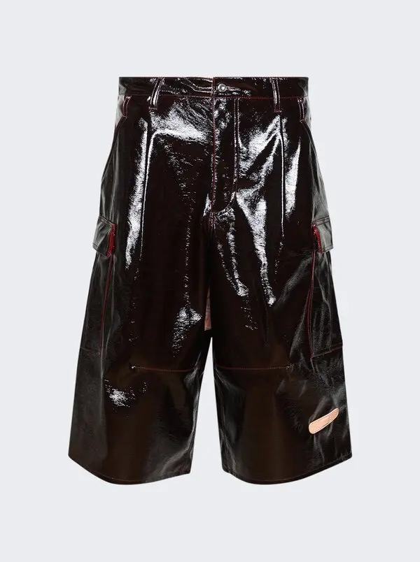 PDF CHANNEL Slouch Shorts Borde - Burgundy