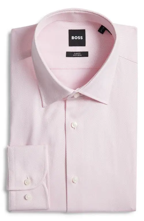 BOSS Hank Slim Fit Cotton Dress Shirt - Light/pastel Pink