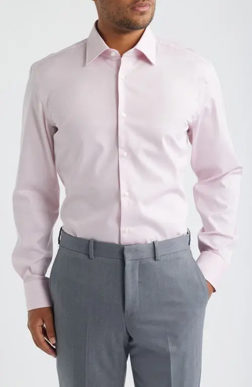 BOSS Hank Slim Fit Cotton Dress Shirt - Light/pastel Pink