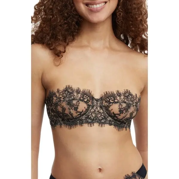 SKARLETT BLUE Entice Strapless Multi-way Underwire Bra - Black/nylon