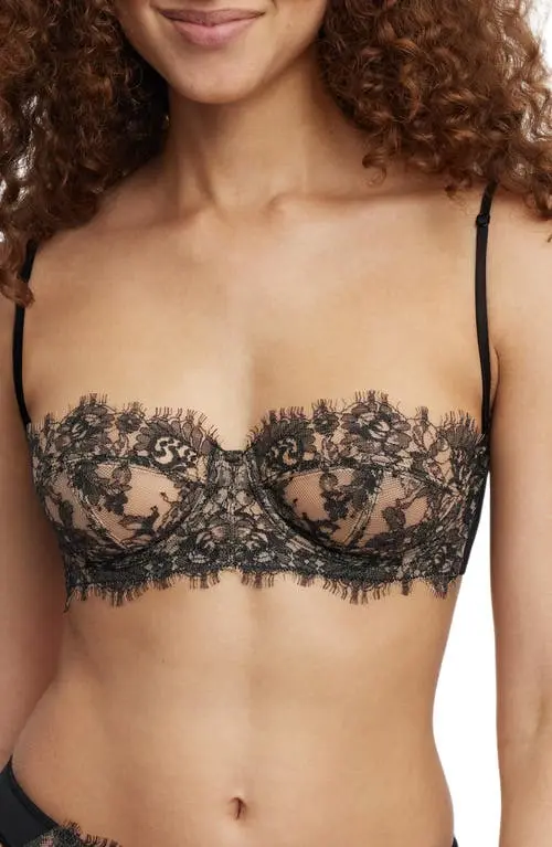 SKARLETT BLUE Entice Strapless Multi-way Underwire Bra - Black/nylon