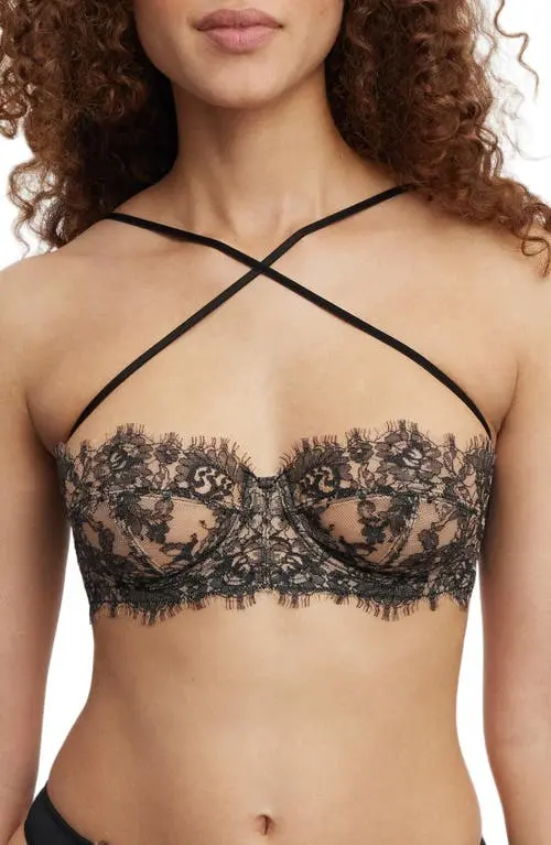 SKARLETT BLUE Entice Strapless Multi-way Underwire Bra - Black/nylon
