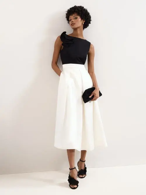 PHASE EIGHT Perla Satin Midi Dress
