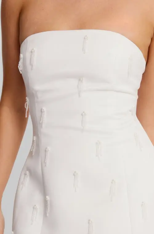 SIX STORIES Bandeau Diamante Mini Dress