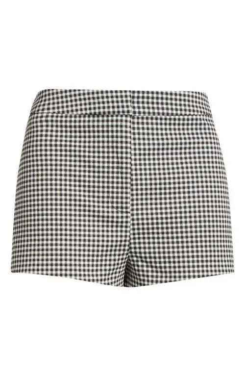 Astr The Label Valerie Gingham Micro Shorts - Black Gingham