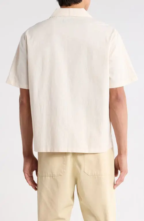 PACSUN Elai Button-up Cotton & Linen Camp Shirt