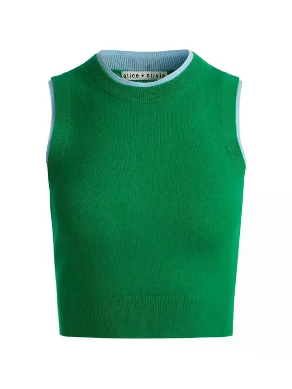 Alice + Olivia Araceli Two-tone Top