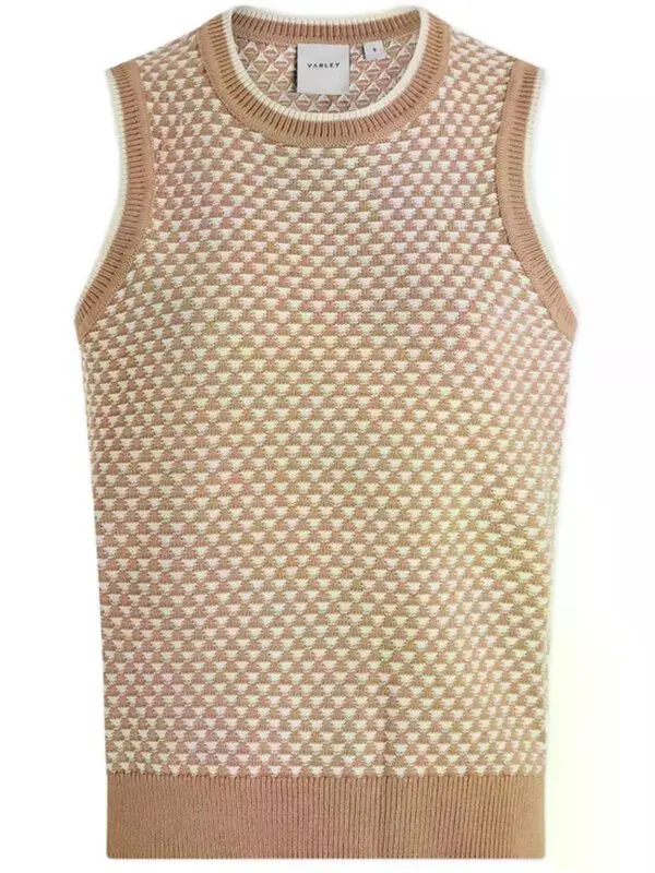 Varley Jenson Geometric-knit Sweater