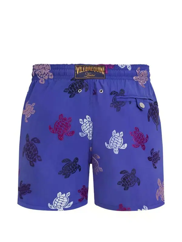 Vilebrequin Embroidered Turtle Swim Shorts - Blue