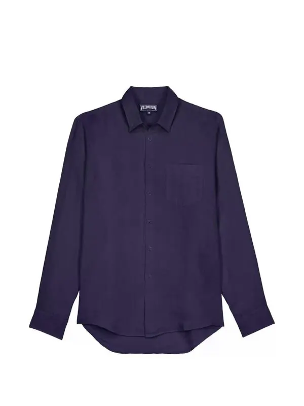 Vilebrequin Plain Linen Shirt - Blue