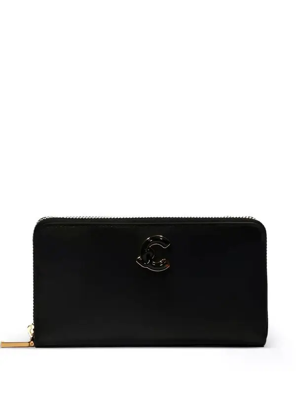 COCCINELLE C-me Grained-leather Wallet - Black