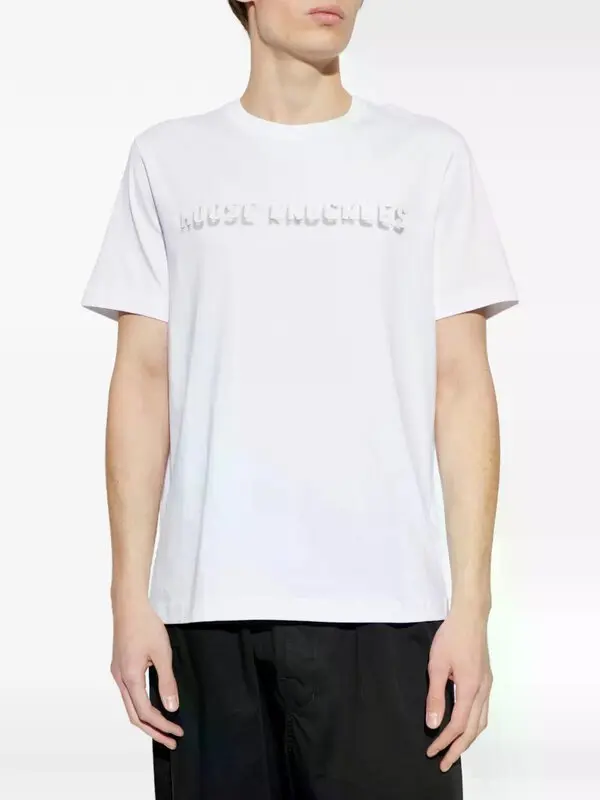Moose Knuckles Flocked-logo T-shirt