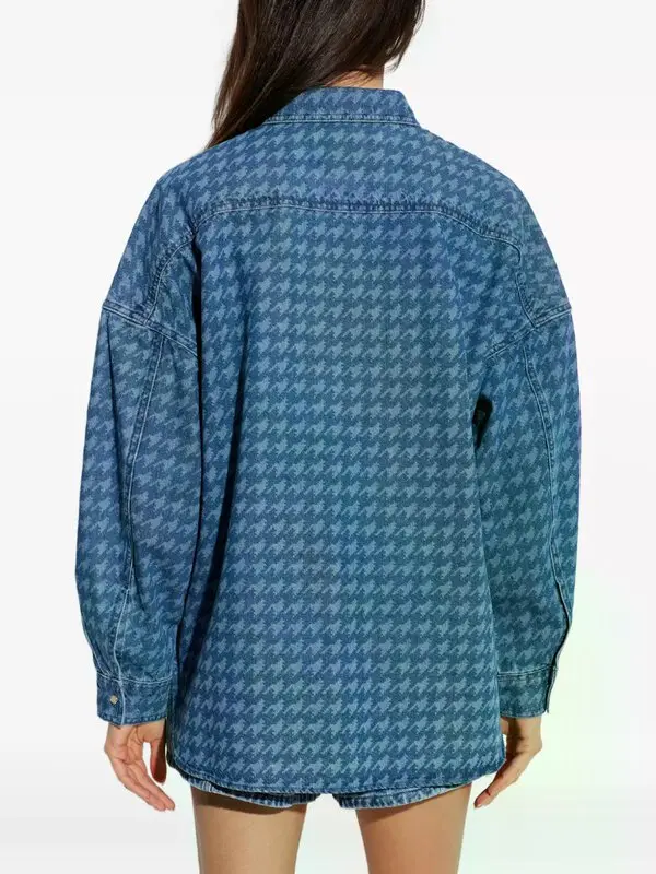 Perfect Moment Houndstooth Denim Shirt