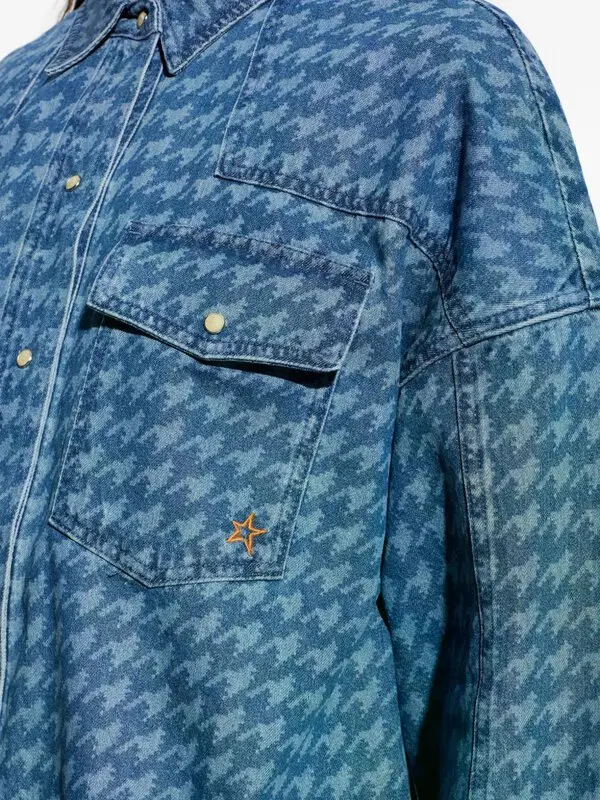 Perfect Moment Houndstooth Denim Shirt